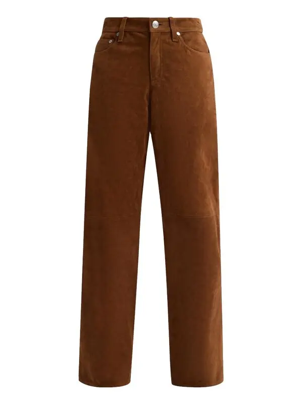 Rag & Bone Cam Suede Pants - Brown