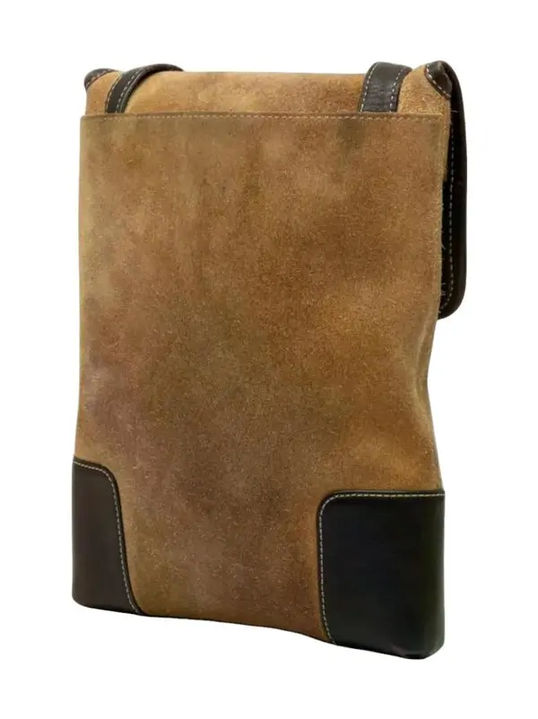 Loewe 20th Century Suede Anagram Crossbody Bag - Brown