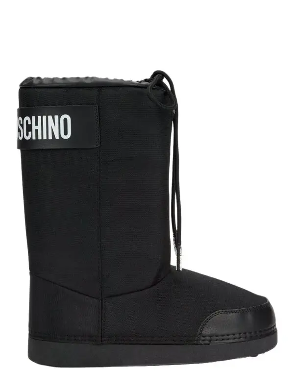 Moschino Logo-print Boots - Black