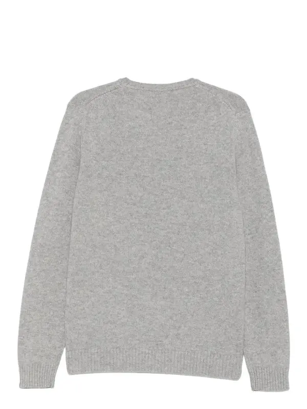 CENERE GB Crew-neck Ribbed-trim Sweater - Grey