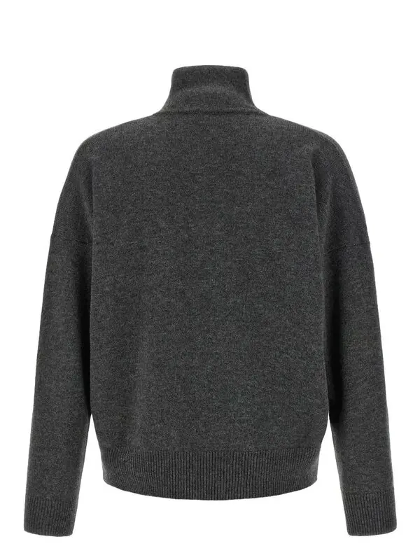 LARMERI STUDIO Half-zip Sweater - Grey