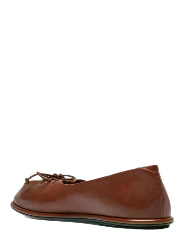 Officine Creative Fontayne Bow-detail Ballet Flats - Brown