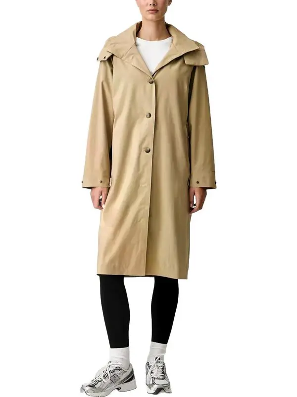 Columbia Amaze Hooded Button-up Coat - Neutrals