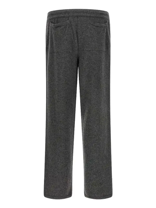 LARMERI STUDIO Drawstring Knitted Trousers - Grey