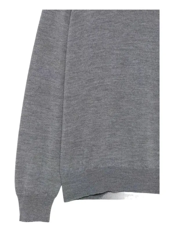 CENERE GB Roll-neck Knitted Sweater - Grey