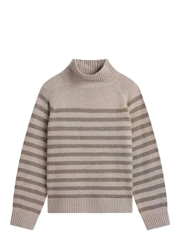 Tommy Hilfiger Striped High-neck Sweater - Neutrals