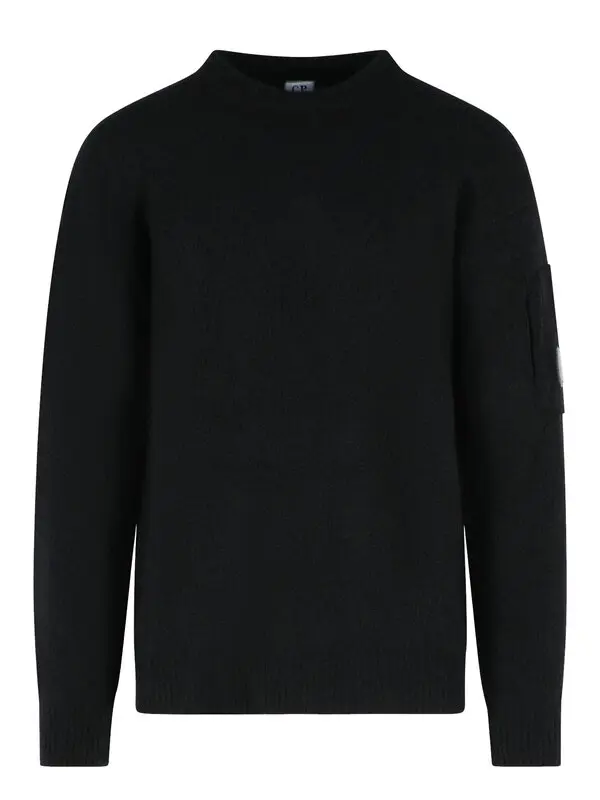 C.P. COMPANY Wool Blend Sweater - Black