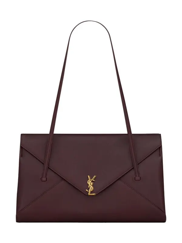 Saint Laurent Simone Medium In Soft Leather - Sour Raspberry