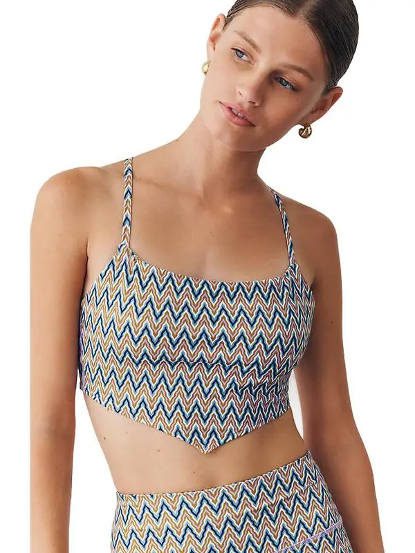 Spiritual Gangster Euphoria Bandana Tank Top - Blue Pattern