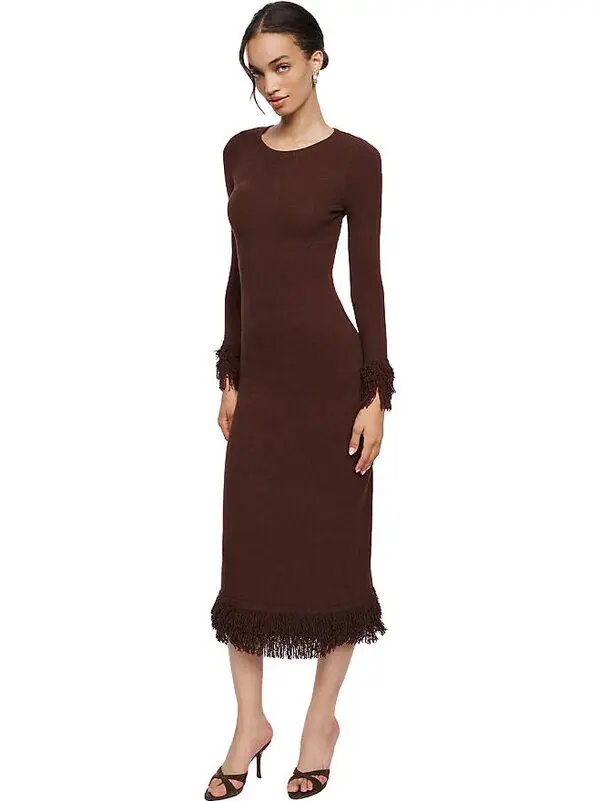 Rails Alejandra Silk Blend Midi Dress - Espresso