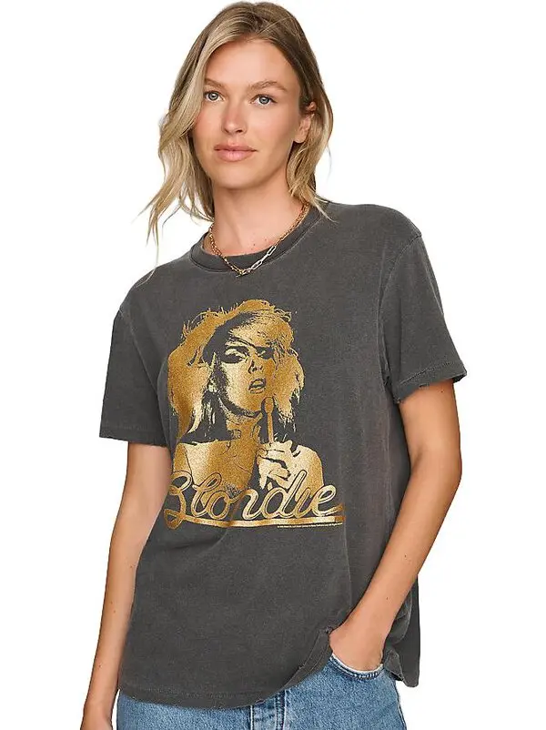 Junk Food Blondie 100% Cotton Graphic Tee - Black