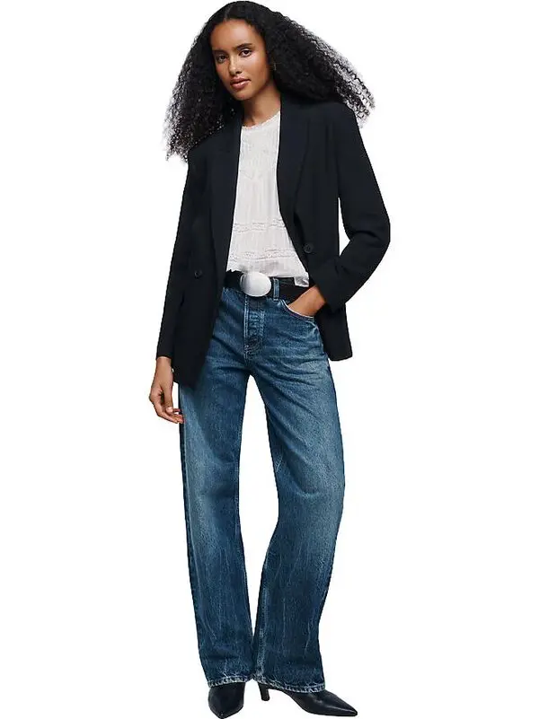 Ag Billie Mid Rise Straight Leg Jeans - Immersion