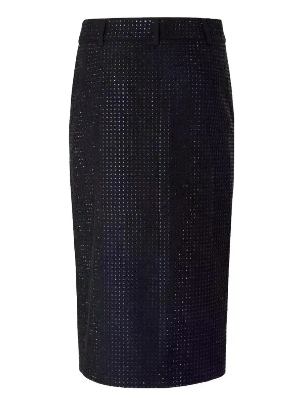 Pinko Rhinestone-embellished Wrap Midi Skirt - Blue
