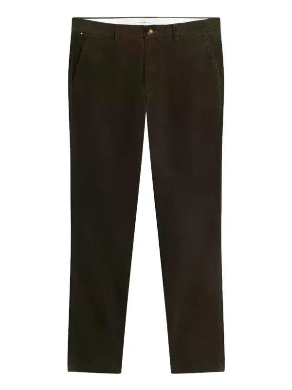 Tommy Hilfiger Denton Corduroy Straight-leg Trousers - Green