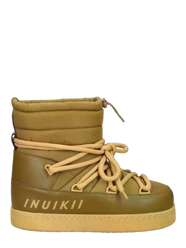 Inuikii Quilted Lace-up Boots - Brown