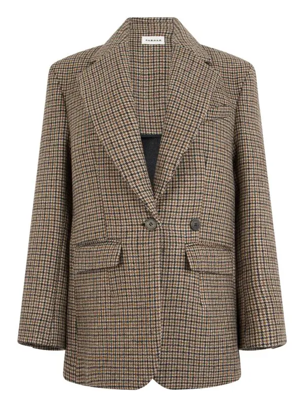 P.a.r.o.s.h Laurie Houndstooth Blazer - No