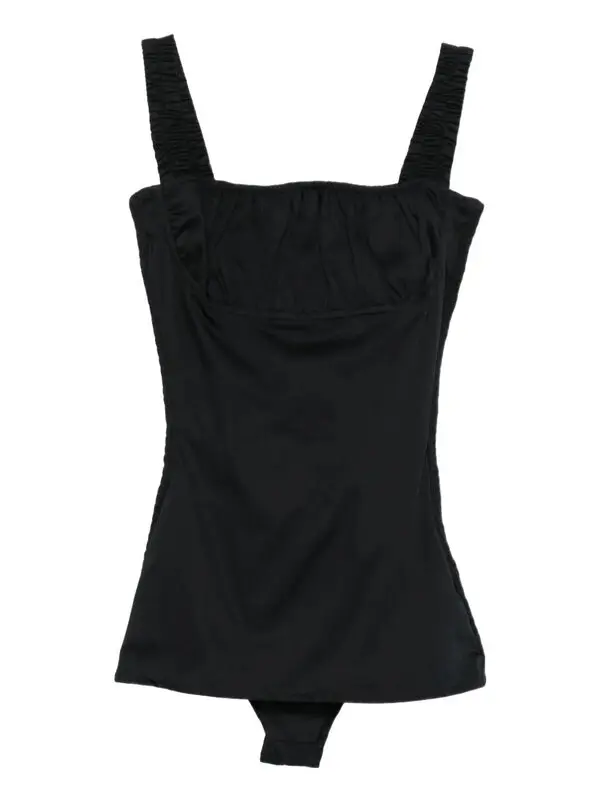 Gimaguas Square-neck Bodysuit - Black