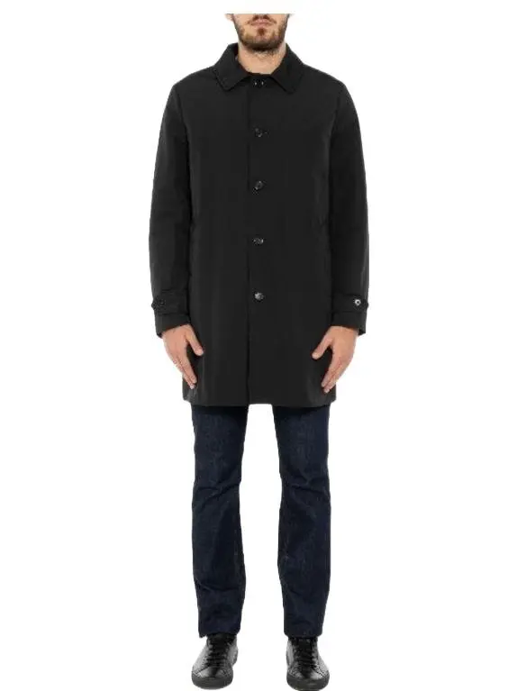 Aspesi Loose Fit Buttoned Coat - Black