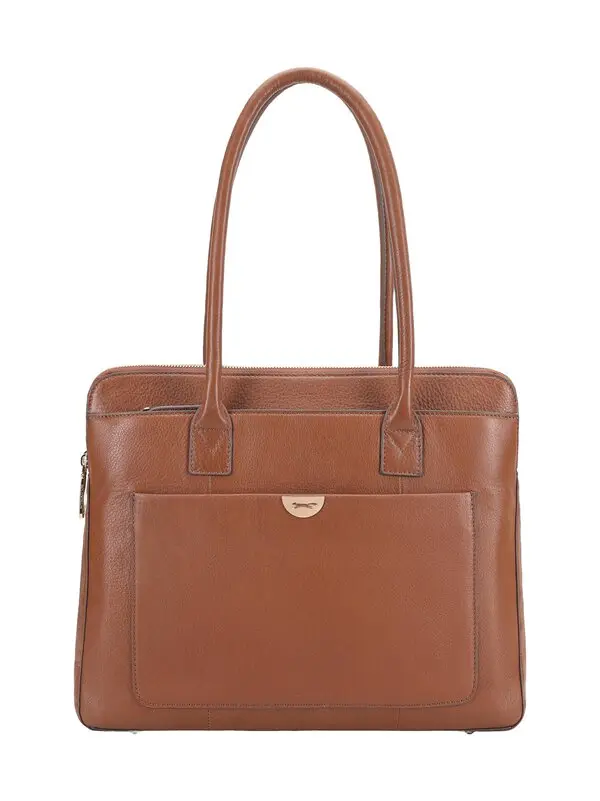 Paul Costelloe Lorca Leather Tote Bag - Brown