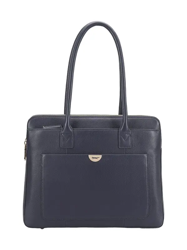 Paul Costelloe Lorca Leather Tote Bag - Blue