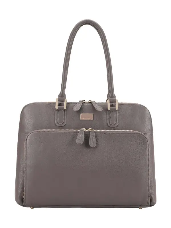 Paul Costelloe Filton Leather Tote Bag - Grey