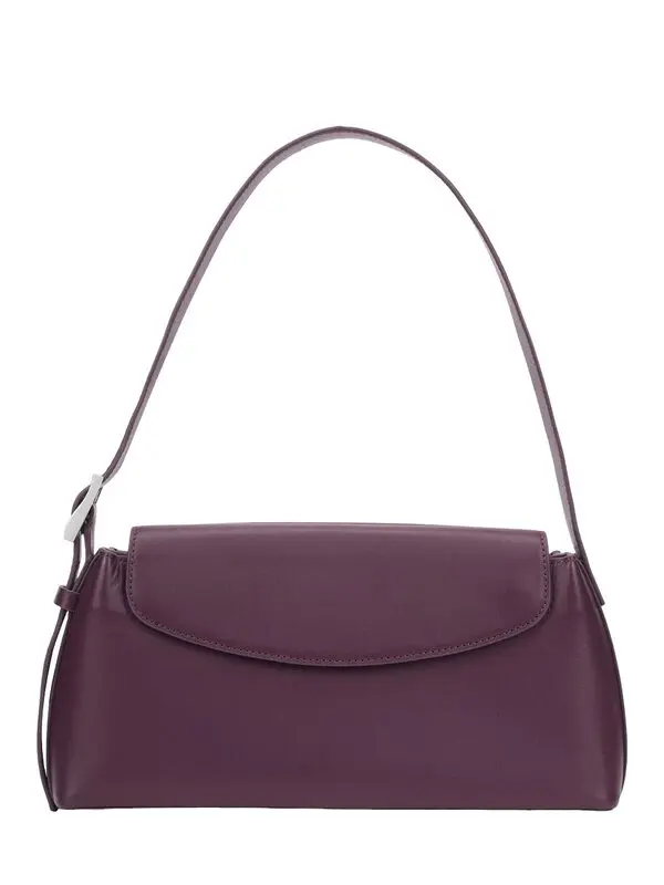 BEHNO Yara Leather Baguette Bag - Cherry