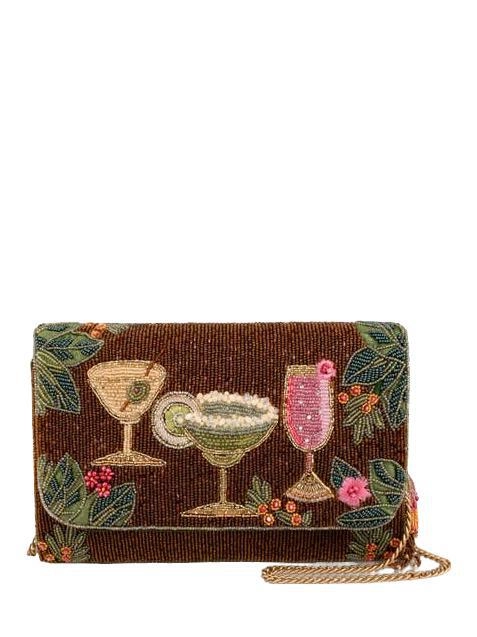 MARY FRANCES ACCESSORIES Cheers To Paradise Crossbody Handbag - Brown