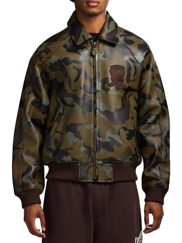 AVIREX Icon Leather Jacket - Camo