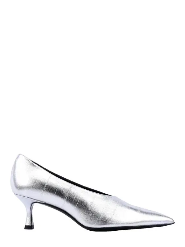 PAUL WARMER Voltaire Pointed-toe Pumps - Silver