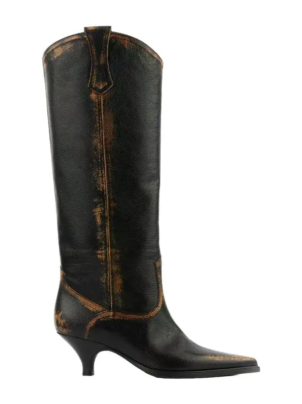 Elena Iachi Pointed-toe Breeze Boots - Black