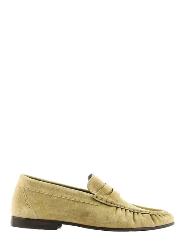 POSA Penny Suede Loafers - Neutrals