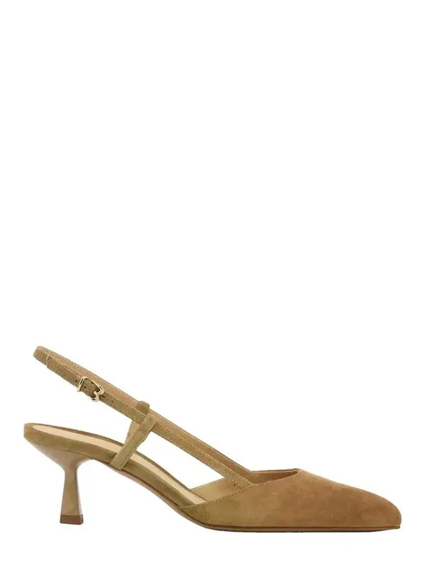PAUL WARMER Shii Suede Slingback Pumps - Neutrals