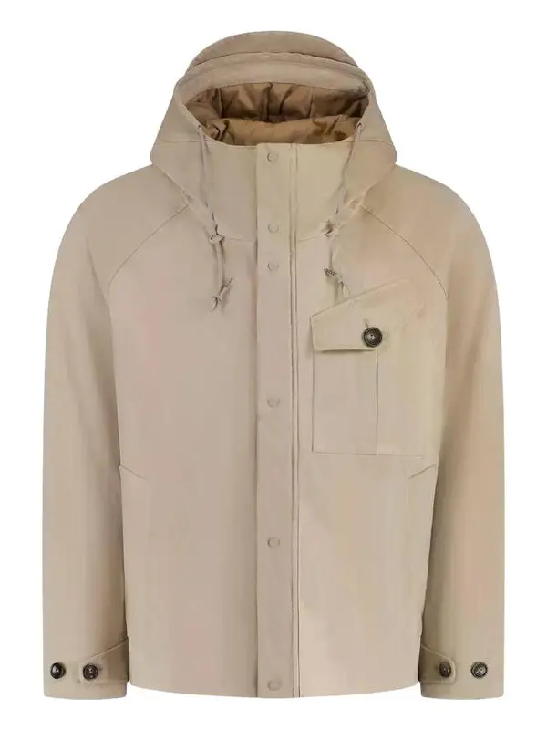 TEN C Cardinal Hooded Jacket - Neutrals
