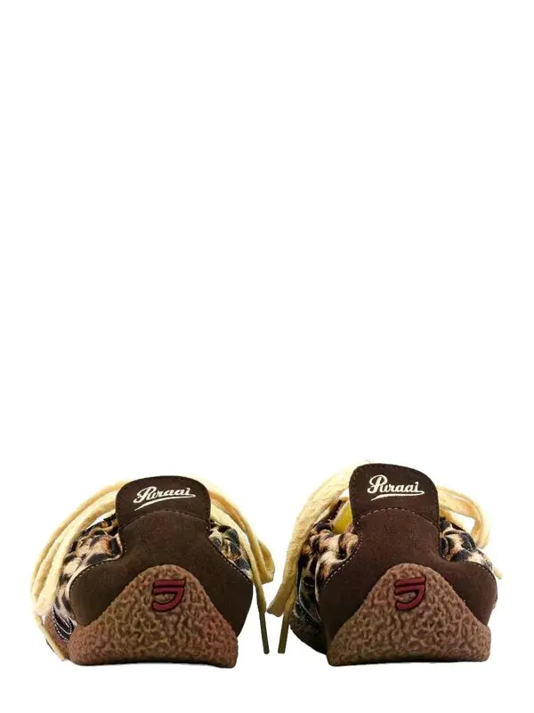 PURAAI Corsa Bolt Leopard-print Sneakers - Brown
