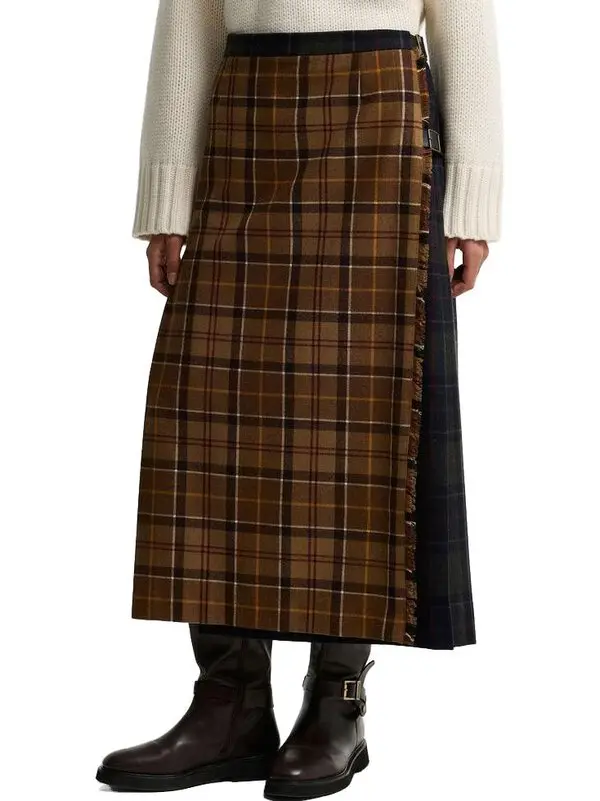 Barbour Hazelwood Plaid Midi Skirt - Multi