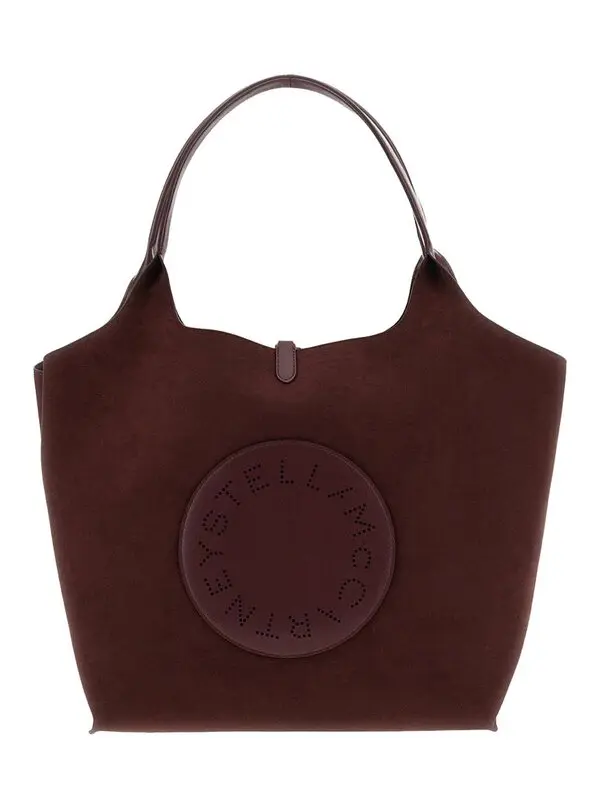 Stella McCartney Logo Reversible Tote Bag Alter Mat &amp; Alter Suede - Multicolor