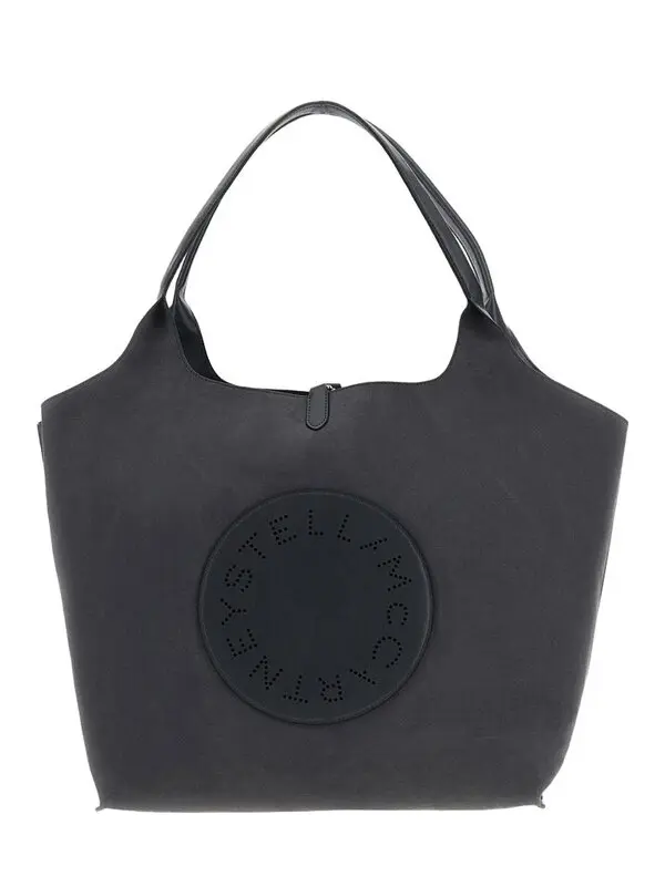 Stella McCartney Logo Reversible Tote Bag Alter Mat &amp; Alter Suede - Multicolor