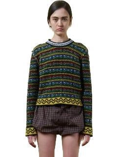 Marni Jacquard Wool Crewneck Sweater - Multicolor