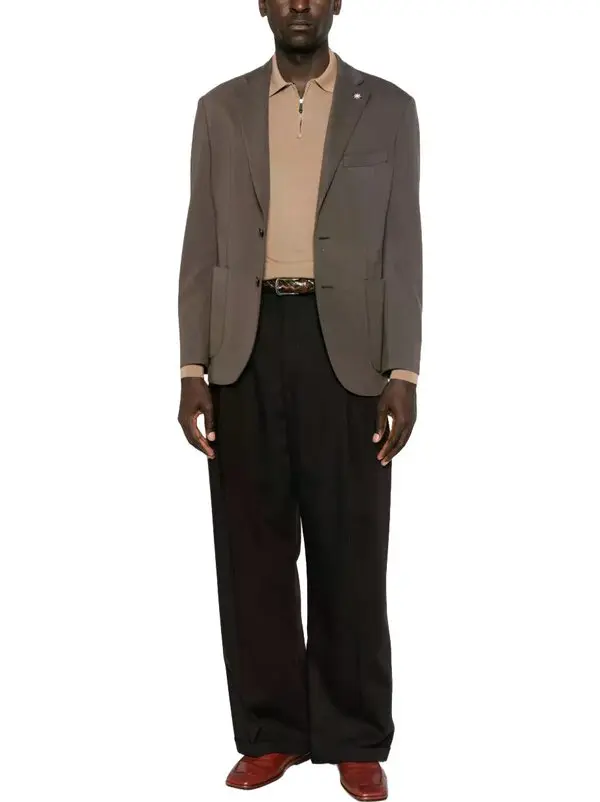 MANUEL RITZ Nuvola Button-up Blazer - Brown