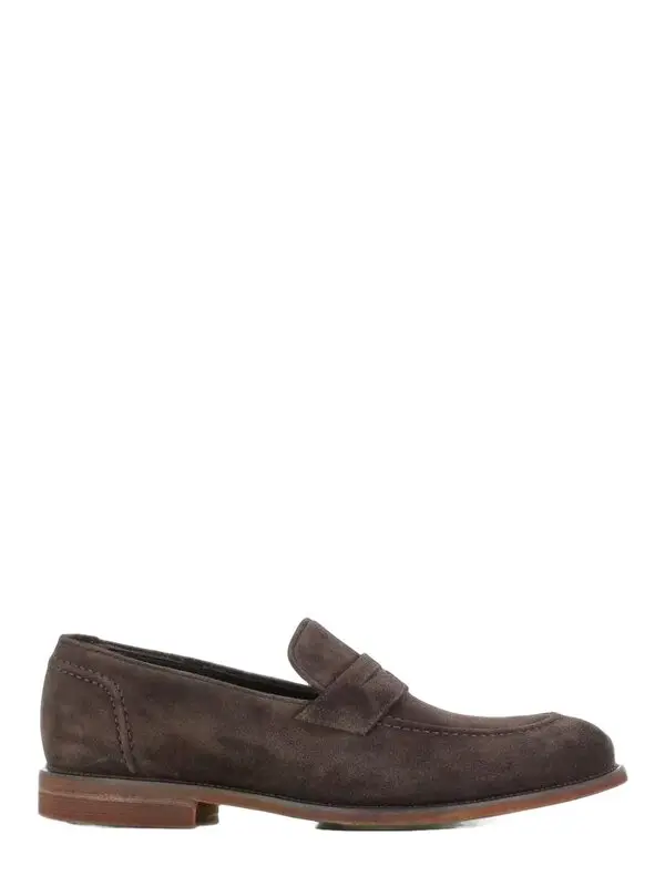 SALLE DE MODE Suede Loafers - Brown