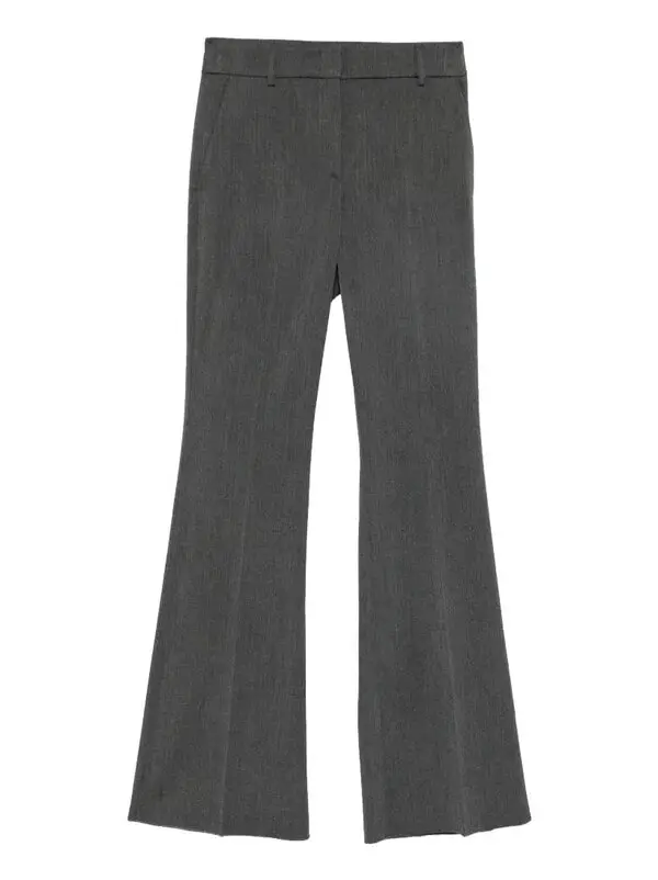 PENNYBLACK Belt-loop Flared Trousers - Grey