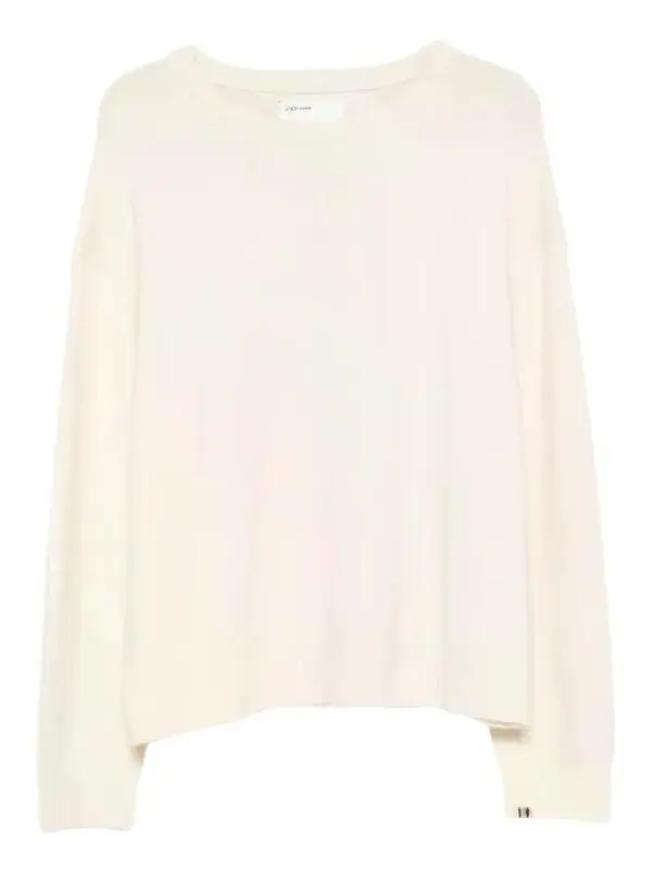Extreme Cashmere Mike Ribbed-trim Cashmere Sweater - Neutrals