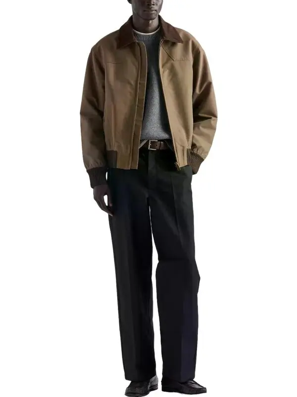 Prada Denim Blouson Jacket - Brown