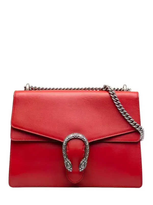 Gucci 2016-2026 Medium Calfskin Dionysus Shoulder Bag - Red