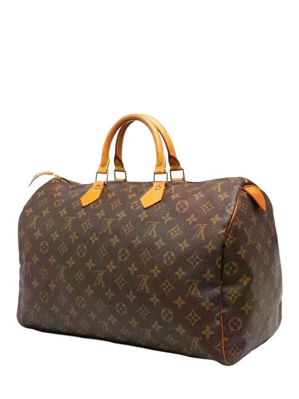 LOUIS VUITTON 1997 Monogram Speedy 40 Boston Bag - Brown