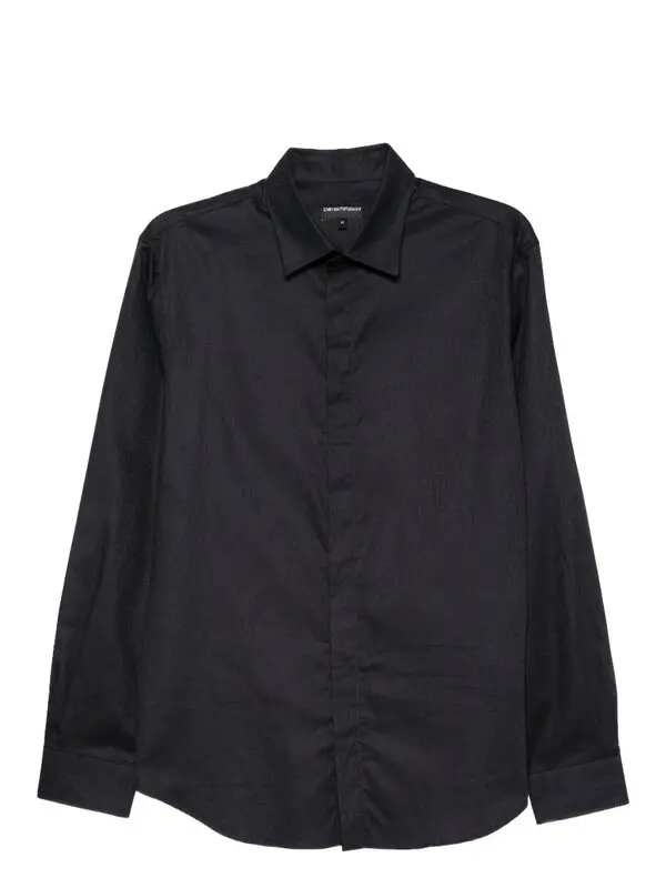 Emporio Armani Cotton Shirt - Blue