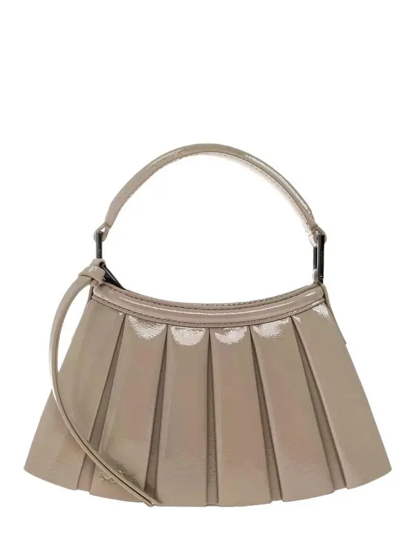 Lacoste Runway Mini Patent-leather Lenglen Purse Bag - Neutrals