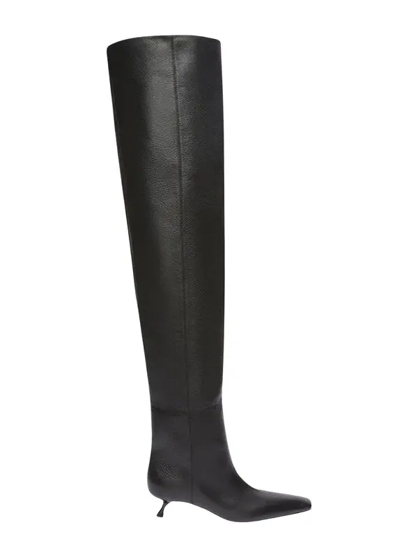 Sportmax Pointed-toe Thigh-high Boots - Black