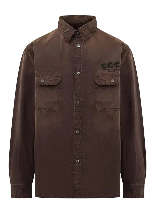 WILLY CHAVARRIA Workwear Overshirt - Uniform Brown