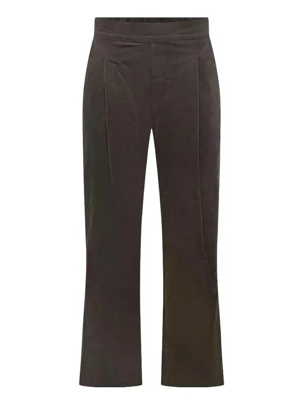 A PAPER KID Pleated Gabardine Trousers - Black